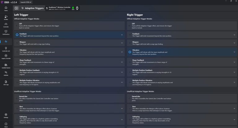 DualSenseX DS5 Windows - Tool to use PS5 Controller on PC