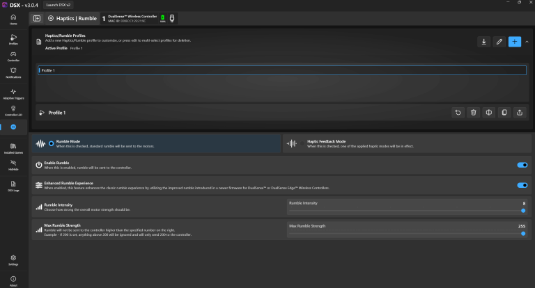 DualSenseX DS5 Windows - Tool to use PS5 Controller on PC